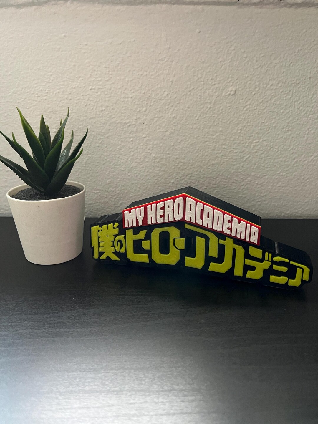 My Hero Academia Logo Fan Sign | 3D Printed Anime Decor | High-quality ...