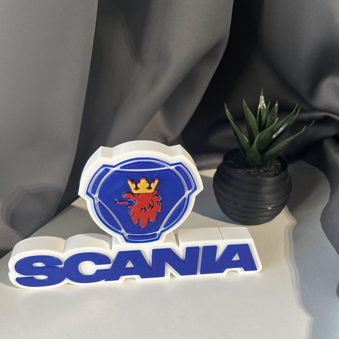 SCANIA Logo Fan Sign 3D Printed Truck Decor Collector's Item for ...