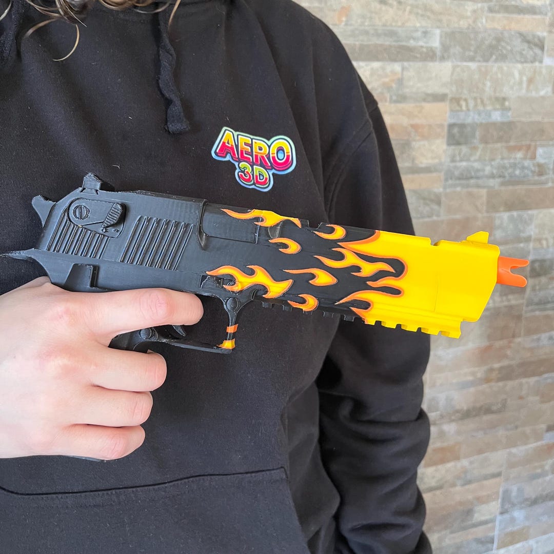 Desert Eagle Blaze – CSGO Gun Prop | 3D Printed Replica | Cosplay, Gaming Decor & Collectible ...