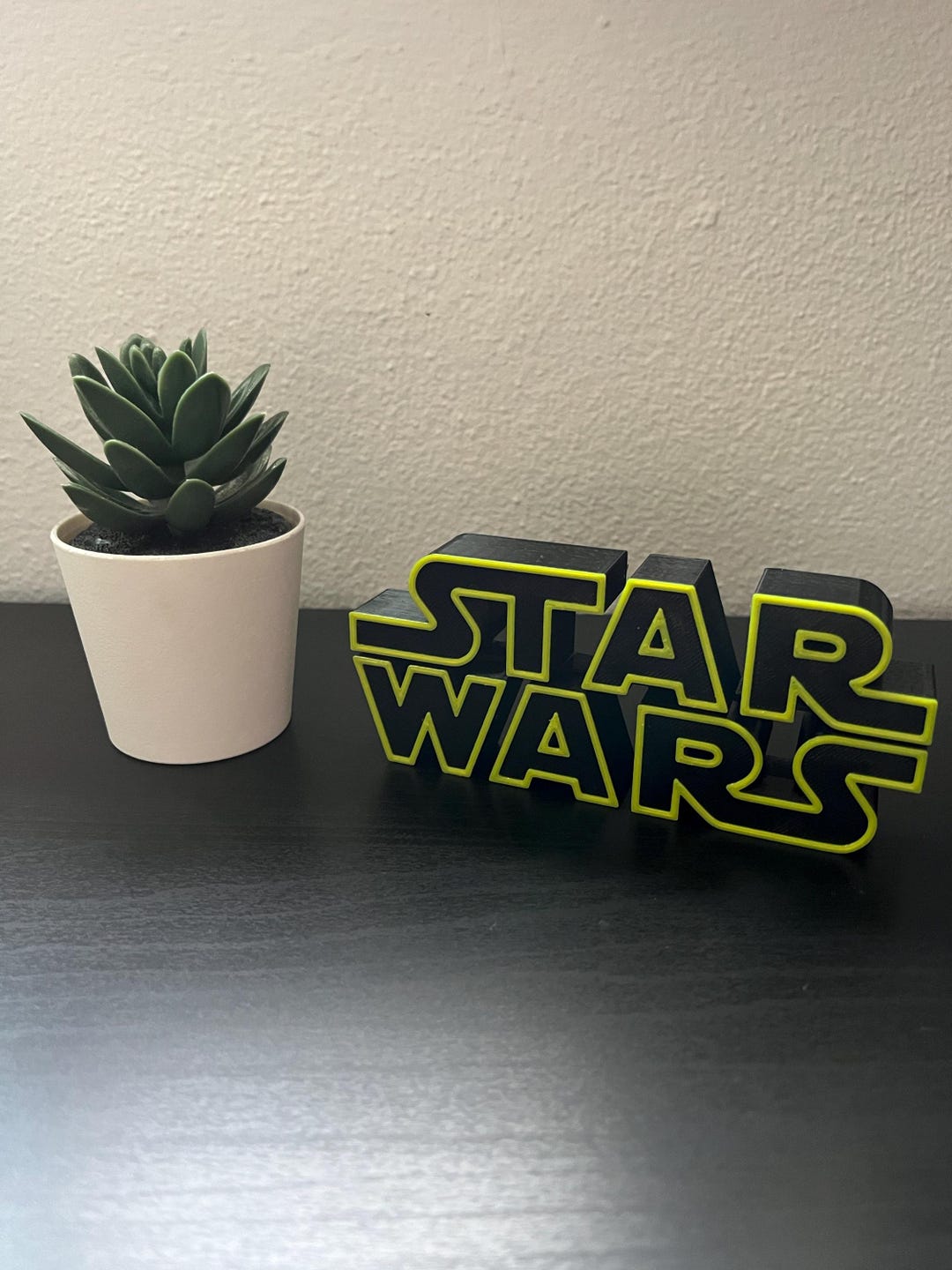 Star Wars Logo Fan Sign 3D Printed Decor for Sci-fi Fans High-quality ...