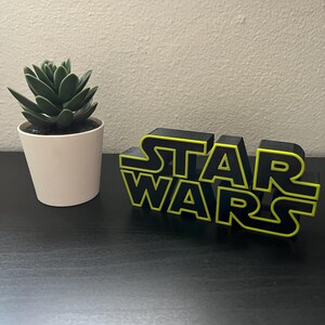 Star Wars Logo Fan Sign 3D Printed Decor for Sci-fi Fans High-quality ...