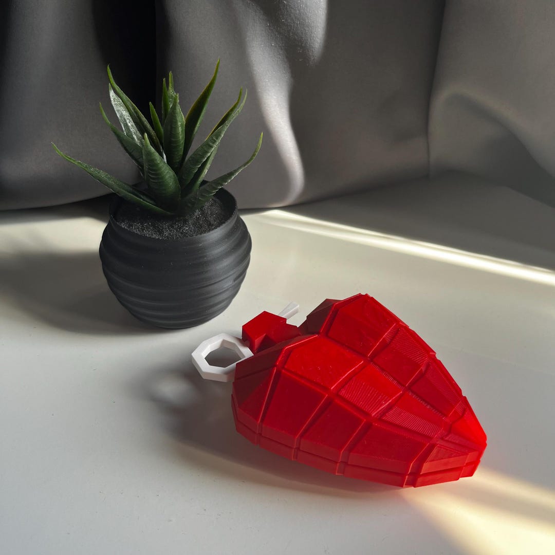 Green Day Heart Grenade | Iconic Rock Band Memorabilia | 3D Printed ...