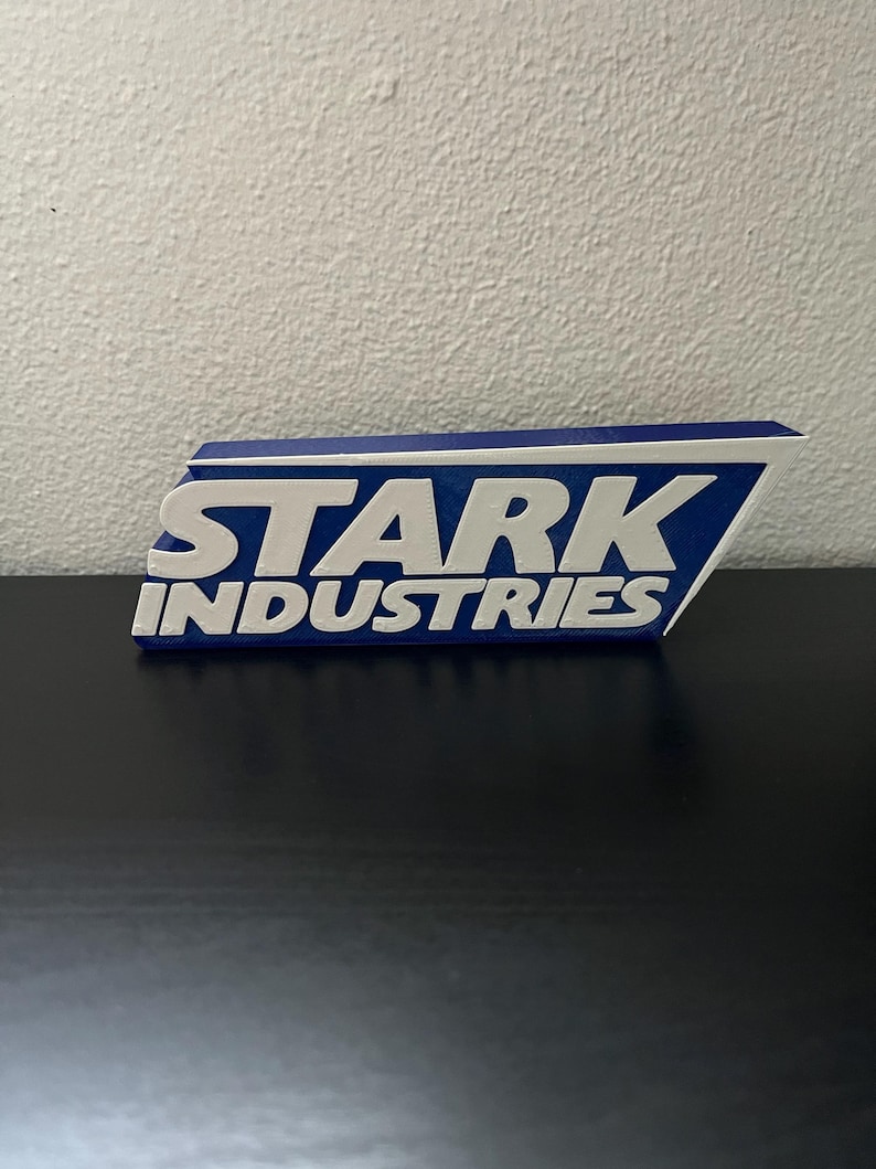 Stark Industries Logo Fan Sign 3D Printed Marvel Decor High-quality ...