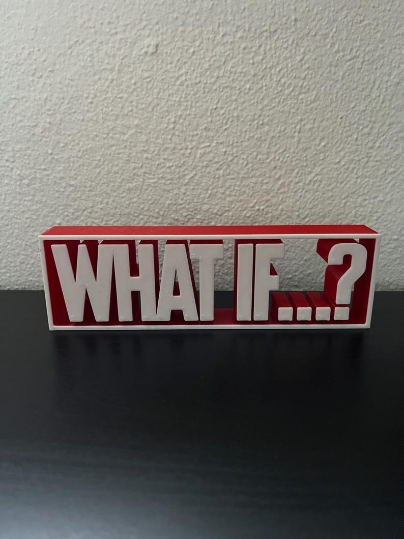 What If... Logo Fan Sign 3D Printed Marvel Decor Unique Collector's ...