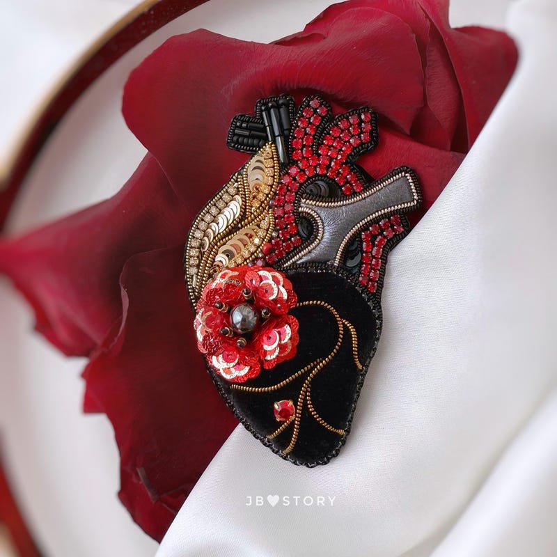 Beaded Nurse Brooch - Etsy UK