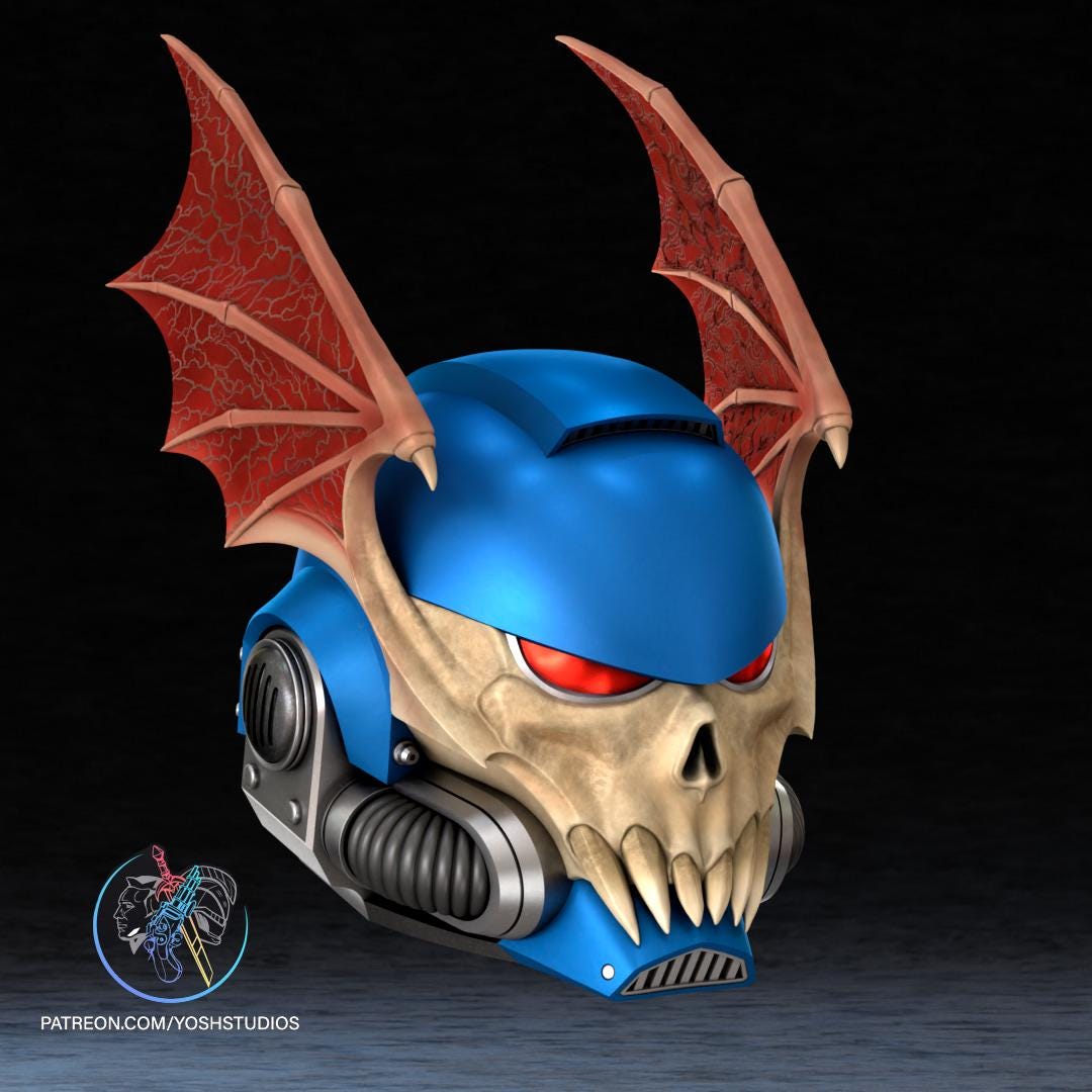 Space Marine 2 Night Lords Helmet - Etsy