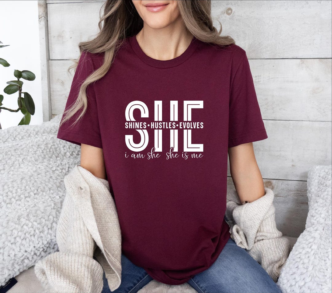 I Am She She is Me T-shirt, Women Empowerment Shirt, Female Tshirt, She ...