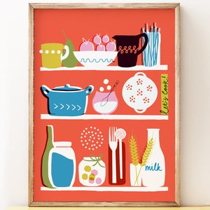 Modern Kitchen Art Print 'let's Cook!', Housewarming Gifts for Cooks - Etsy