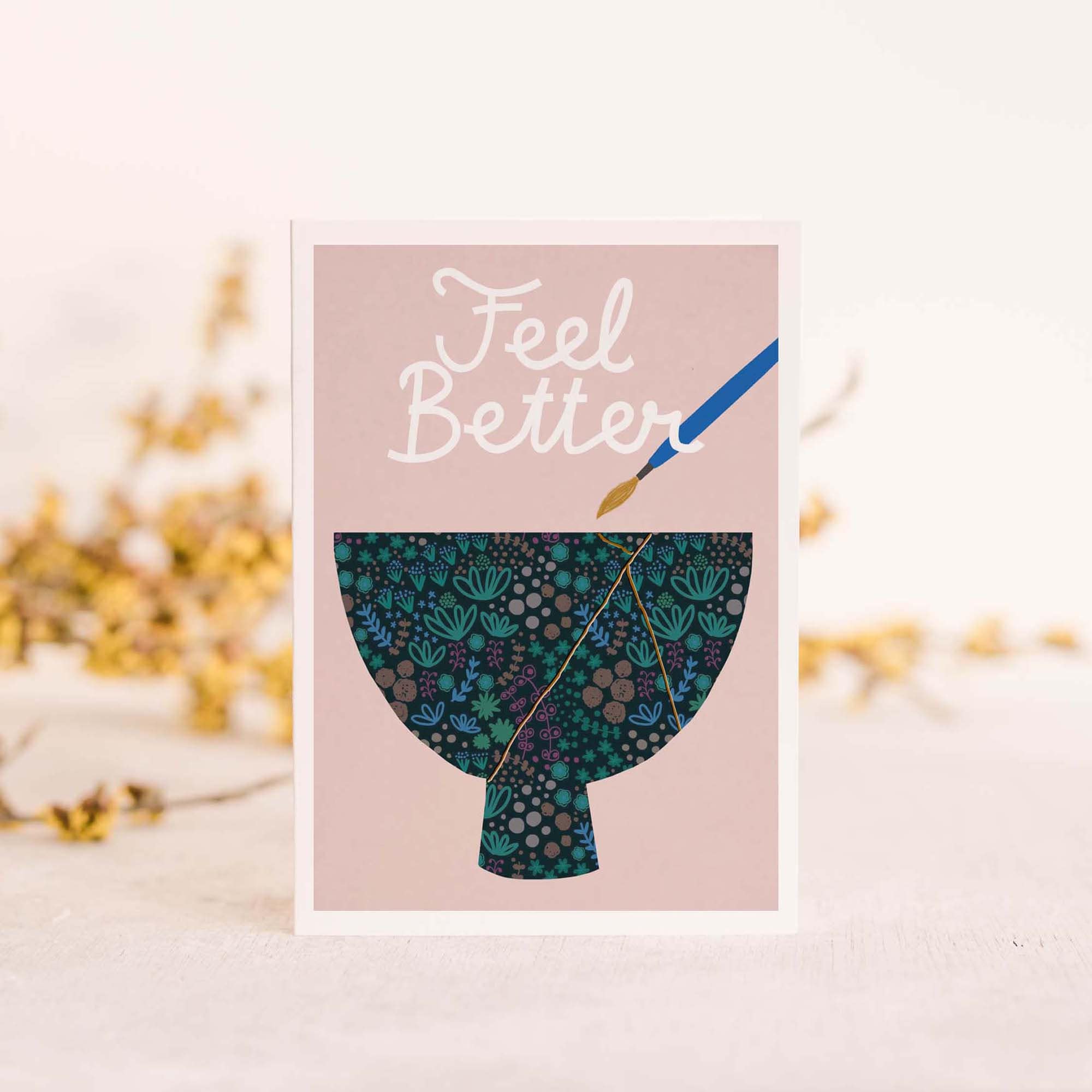 Kintsugi Get Well Soon Card - Etsy