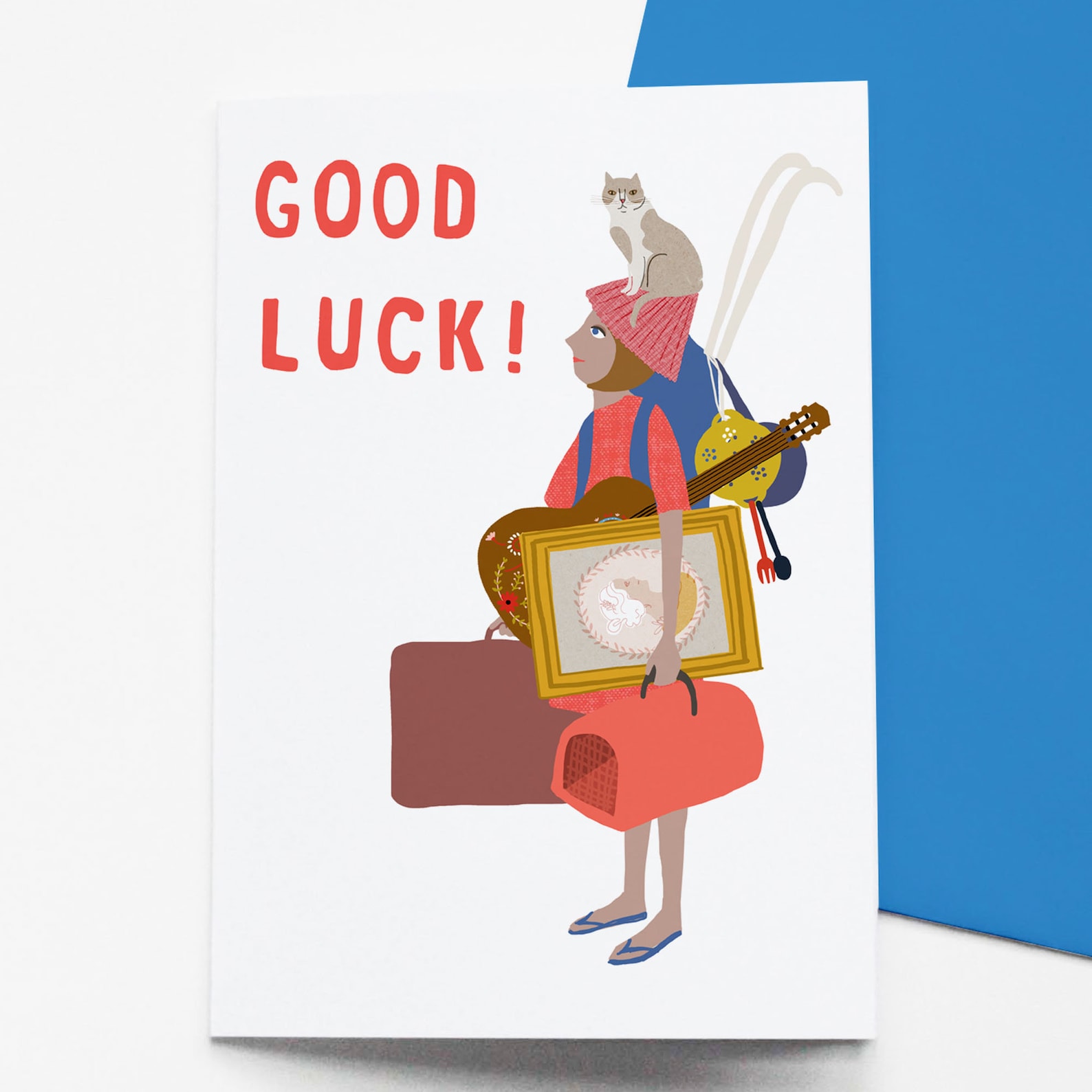 Good Luck Moving Card for New Home, College, University Students, New ...