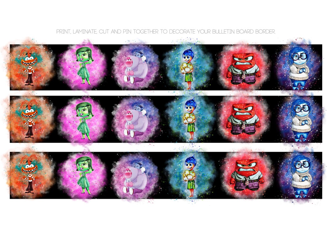 Cute Emotions Bulletin Board Border - Classroom Decor (digital Download ...