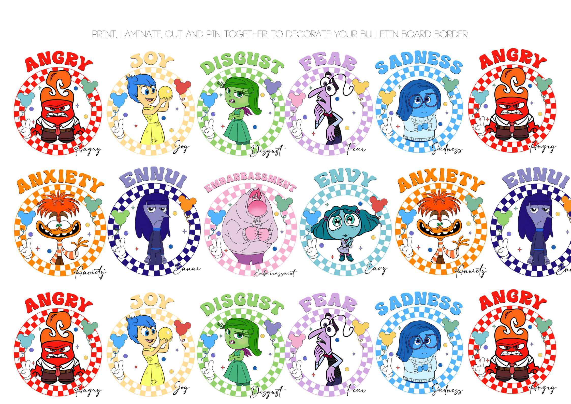 Emotional Intelligence Bulletin Board Border - Digital Download - Etsy