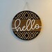 Welcome Sign, Door Hanger, Hello Sign, Wall Decor, Hello, Welcome, Door ...