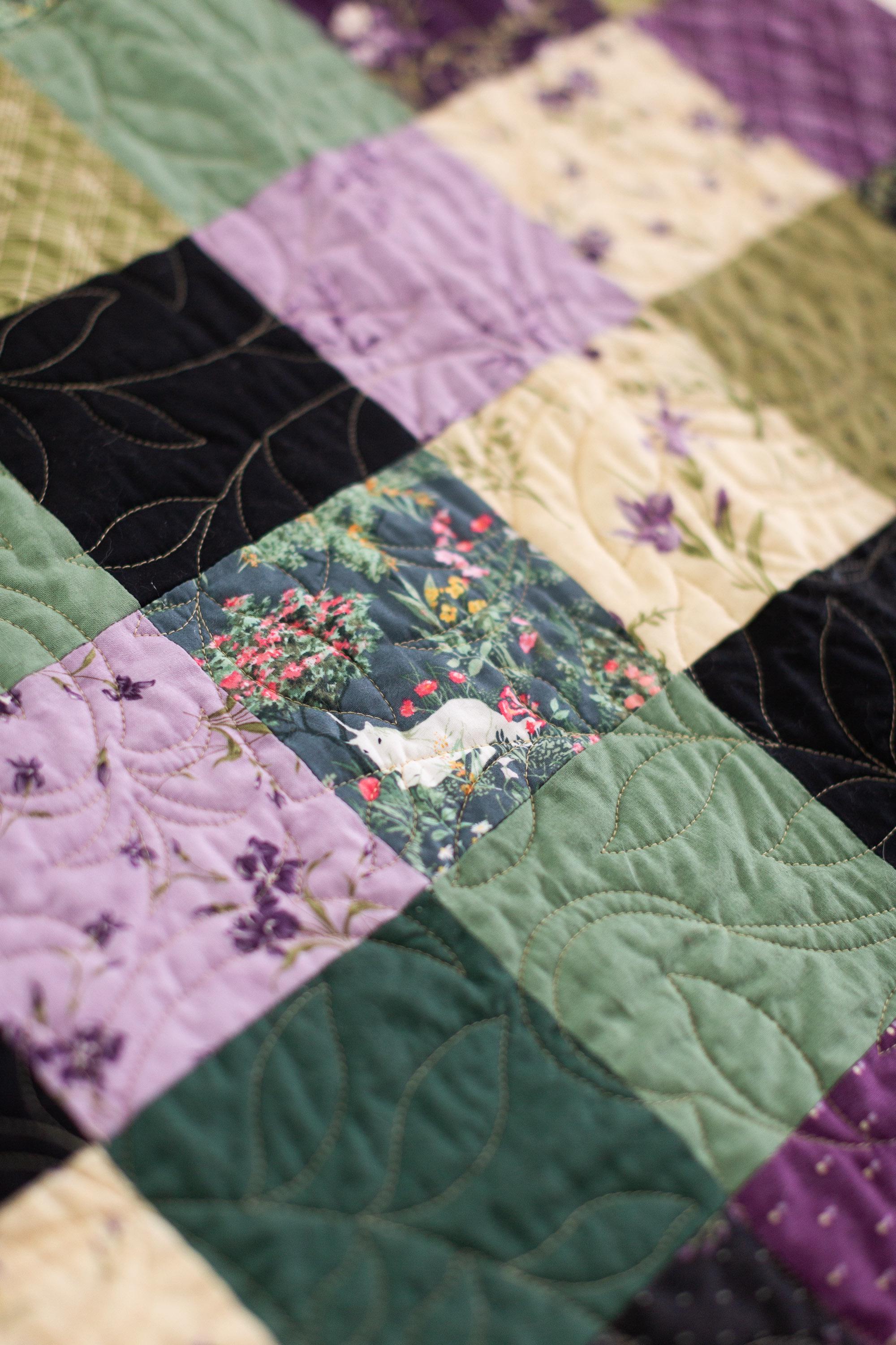 Delta Phi Epsilon Quilt: Purple Iris, Unicorn Throw Blanket - Etsy