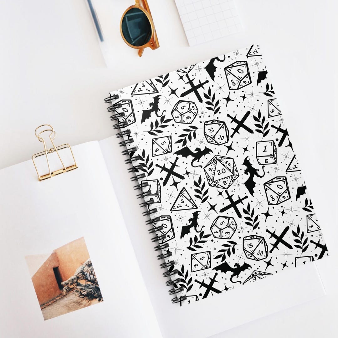 DND D20 Dice Notebook | TTRPG Game Journal | Dungeons and Dragons Book ...