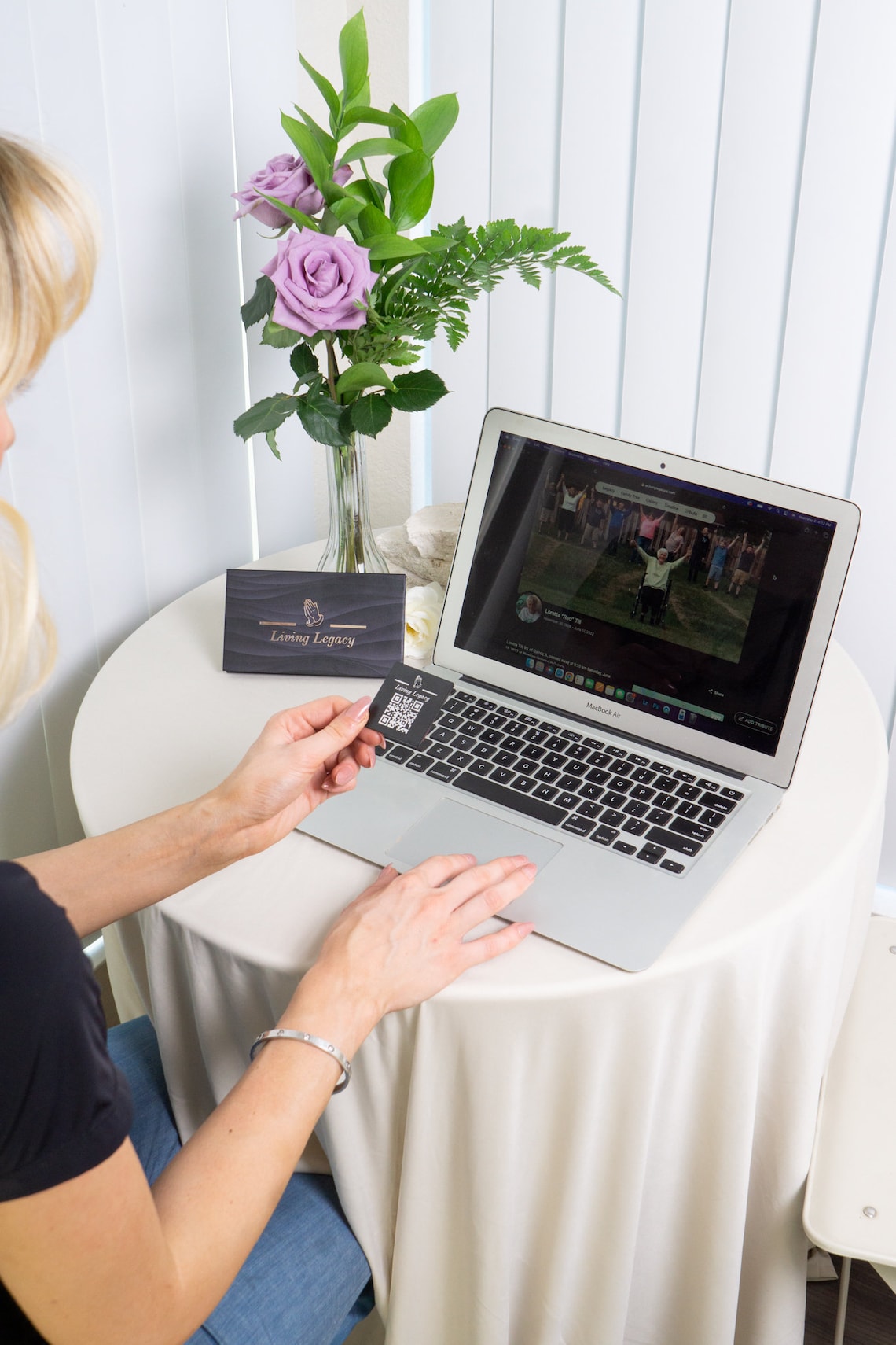 Memorial QR Code, Thoughtful Sympathy Gift, Gravestone Gift, Family ...