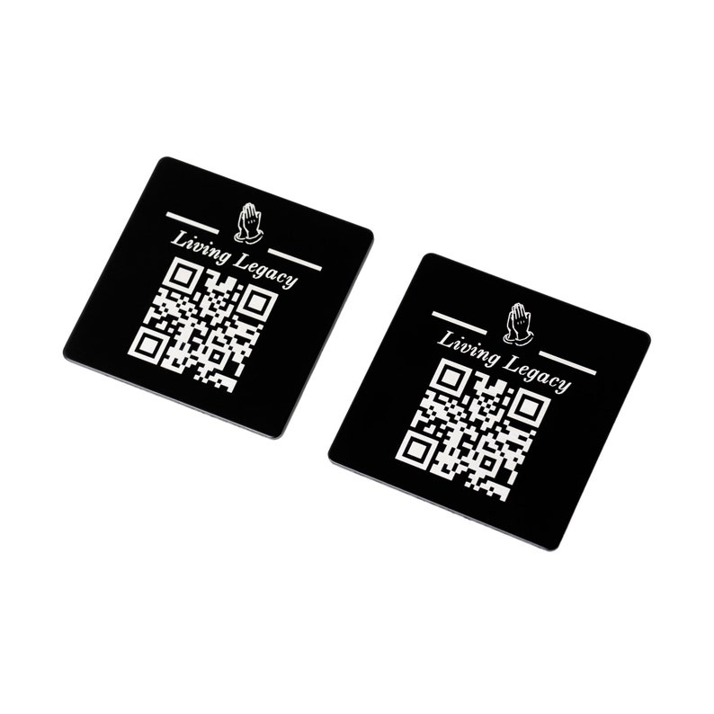 Memorial QR Code, Thoughtful Sympathy Gift, Gravestone Gift, Family ...