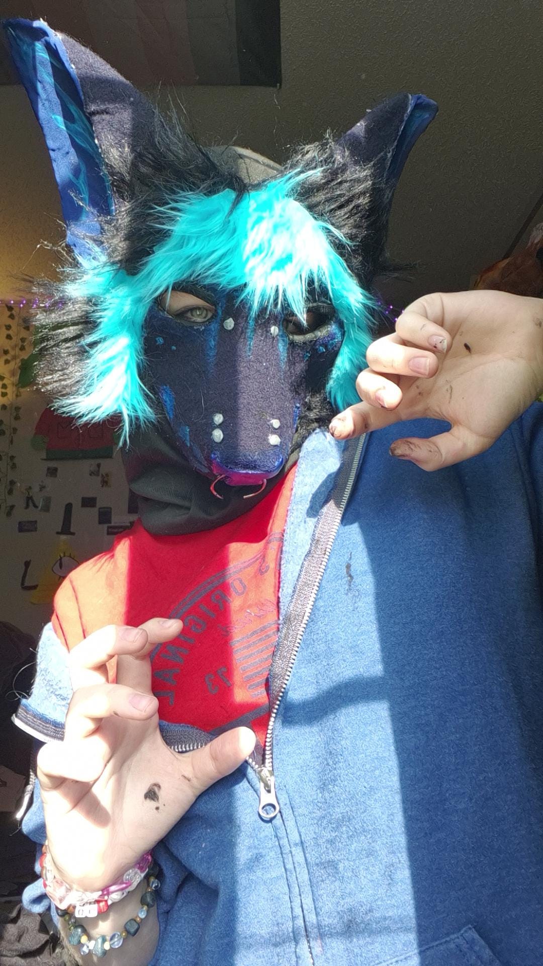 Cyber Sigil Dog Mask