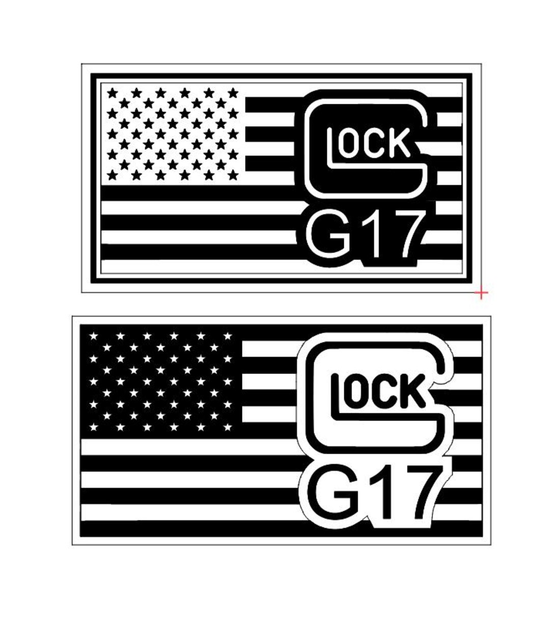Glock 17 Flag Hat Patch, Design Template Svg,ai,eps,pdf,lbrn. - Etsy