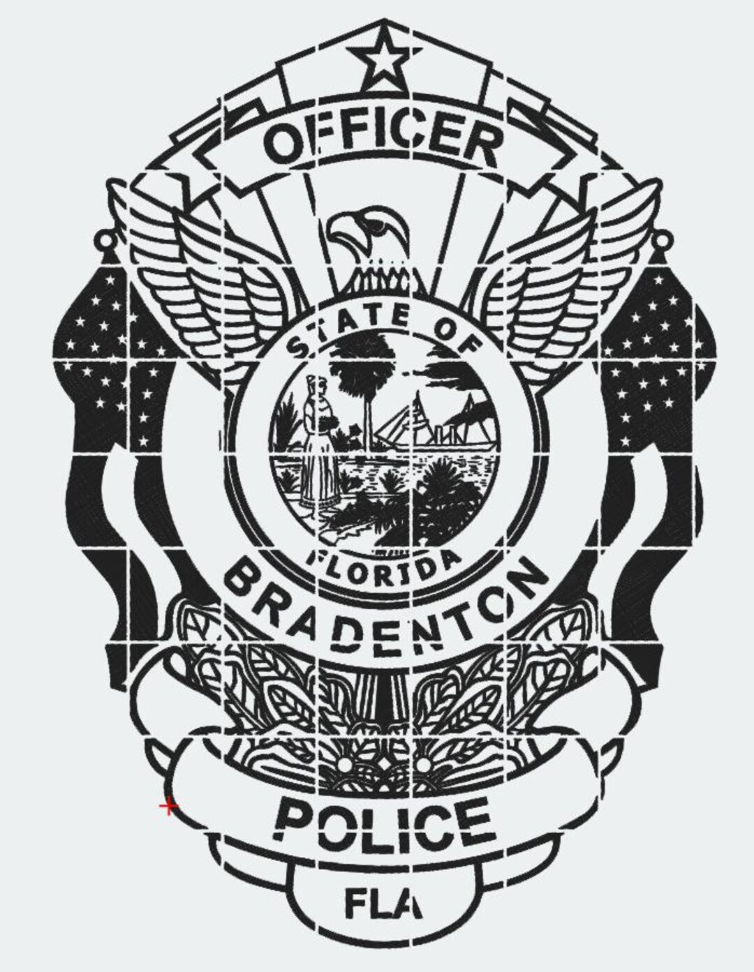 Bradenton Florida Police Badge SVG, LBRN, Ai, Dxf - Etsy