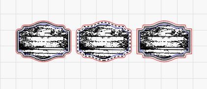 The Look of Wood Grain Hat Patch Design Template, 3 Custom Styles Svg ...