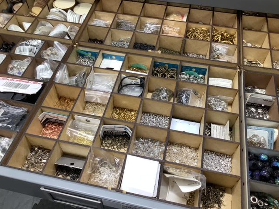 30 Bin Storage Organizer - Boxes and Compartment , With 4 Resizable ...