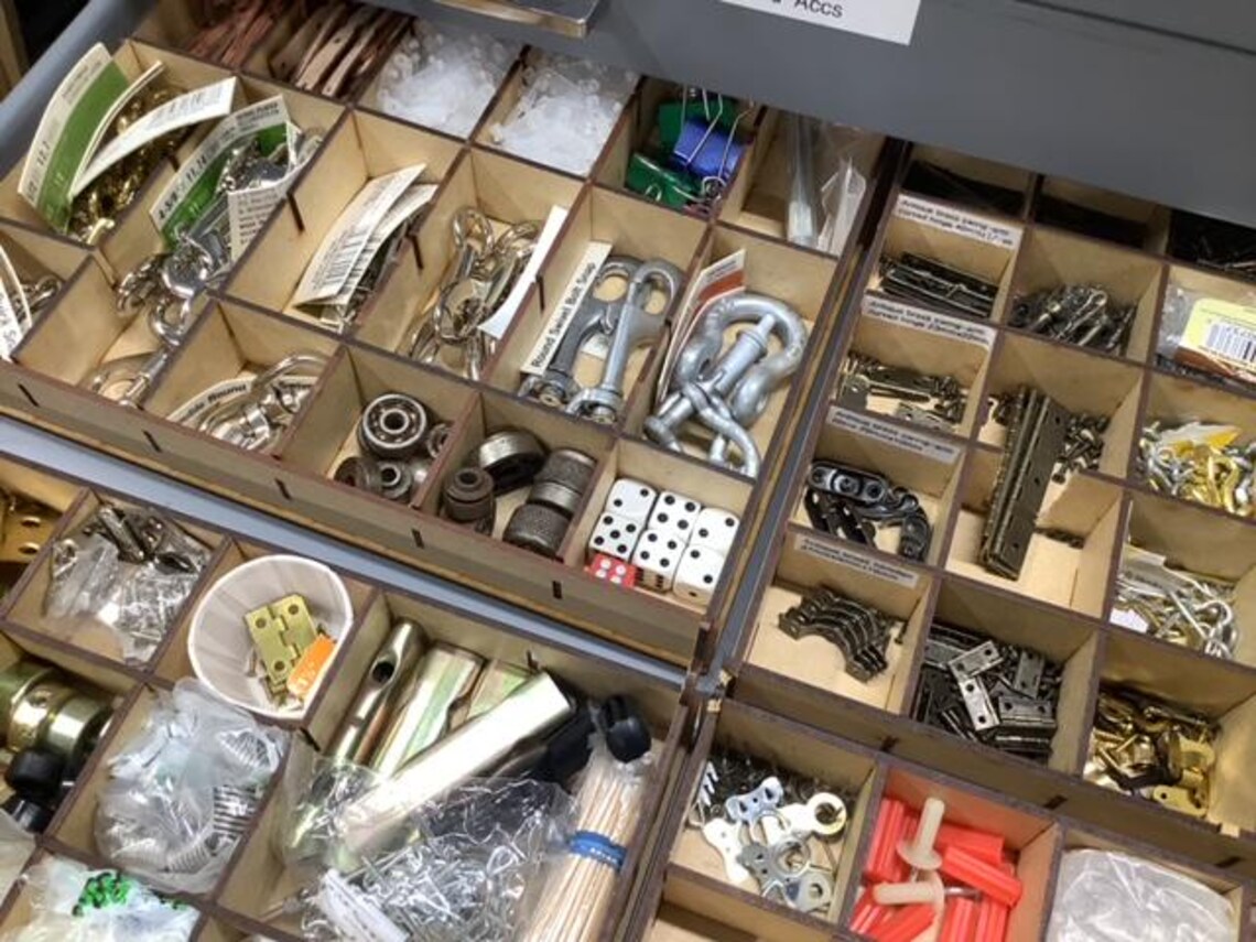 30 Bin Storage Organizer - Boxes and Compartment , With 4 Resizable ...