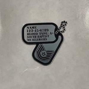 Air Force ID Tags, Custom Shapes, Svg, Ai, Eps, Lbrn Pdf, Files ...