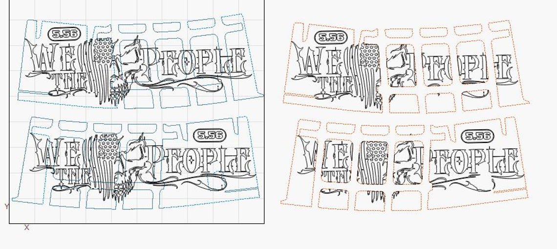 We the People Ar-15 Fiber Laser Template. Lightburn .svg, Laser ...