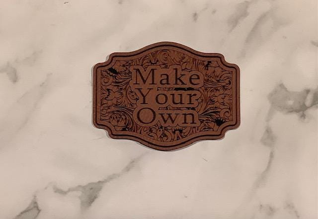 The Look of Tooled Grain Buckle Style Hat Patch Design Template, 2 ...