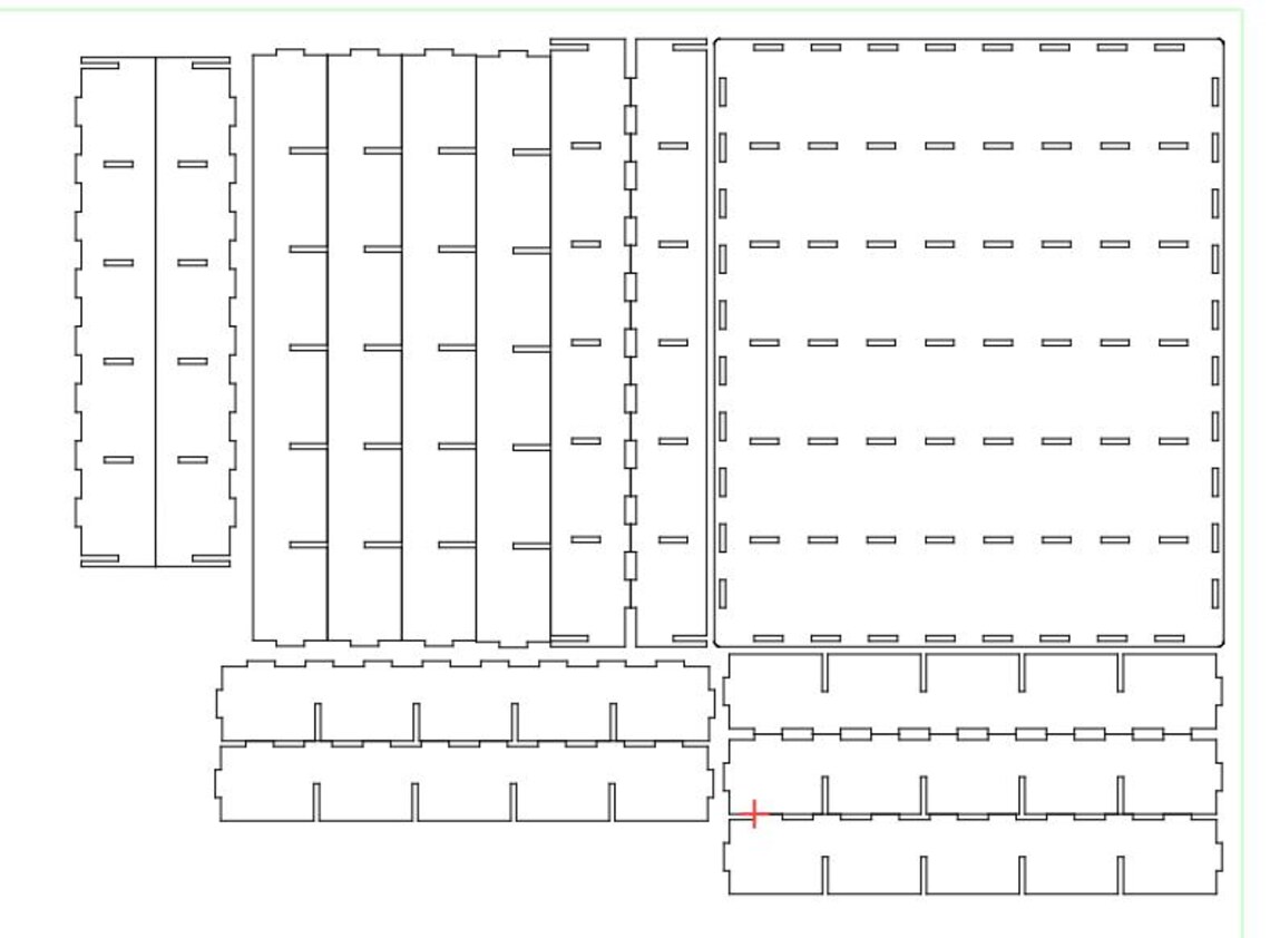 30 Bin Storage Organizer - Boxes and Compartment , With 4 Resizable ...