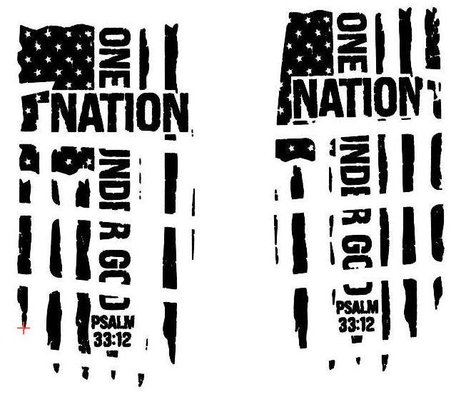 One Nation Under God PMAG Fiber Laser File. Lightburn .svg, AI, Eps ...