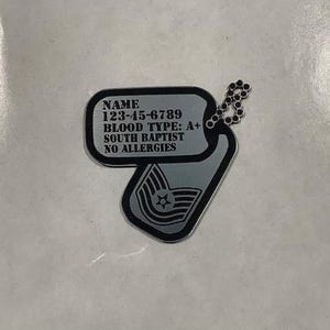 Army ID Tag Patch Template, Custom, Hat Patches Svg, Lbrn, Ai - Etsy