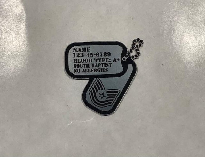 Army ID Tag Patch Template, Custom, Hat Patches Svg, Lbrn, Ai - Etsy