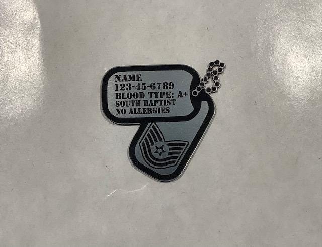 Army ID Tag Patch Template, Custom, Hat Patches Svg, Lbrn, Ai - Etsy