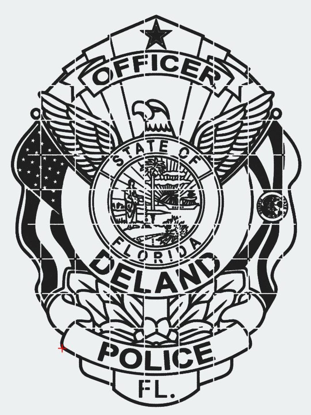 Deland Florida Police Badge Svg, Ai, Lbrn, Dxf Digital Files - Etsy Canada