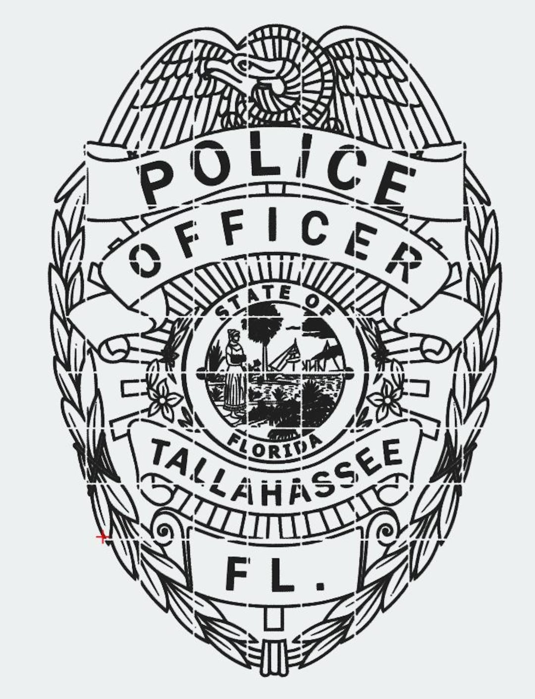 Tallahassee Florida Police Badge Svg, Ai, Lbrn, Dxf Digital Files - Etsy