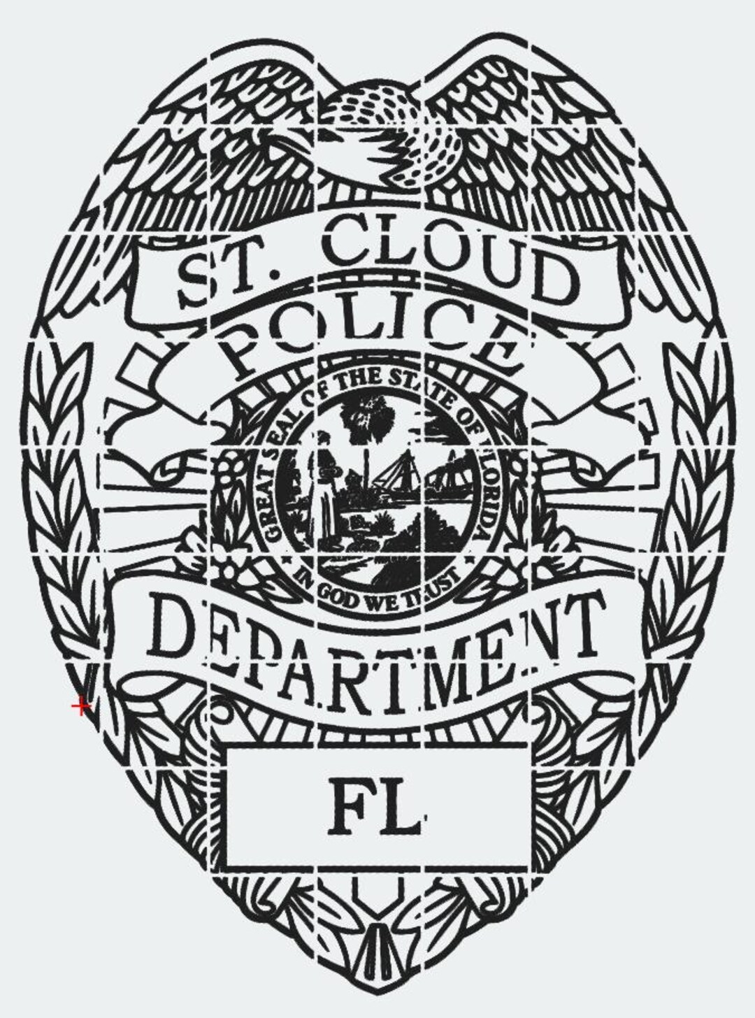 St. Cloud Florida Police Badge Svg, Ai, Lbrn, Dxf Digital Files - Etsy ...