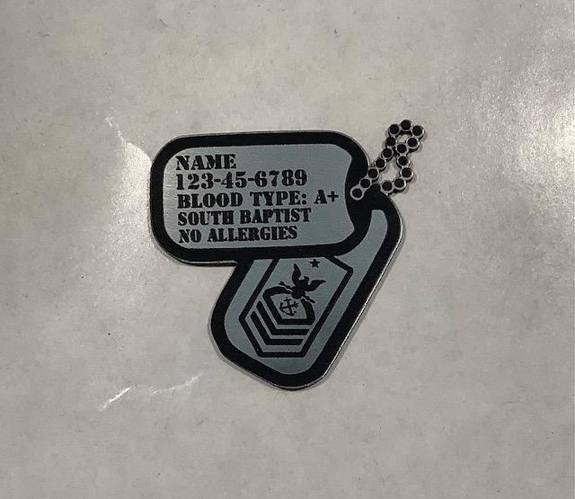 Army ID Tag Patch Template, Custom, Hat Patches Svg, Lbrn, Ai - Etsy