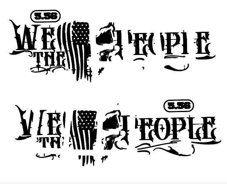 We the People Ar-15 Fiber Laser Template. Lightburn .svg, Laser ...