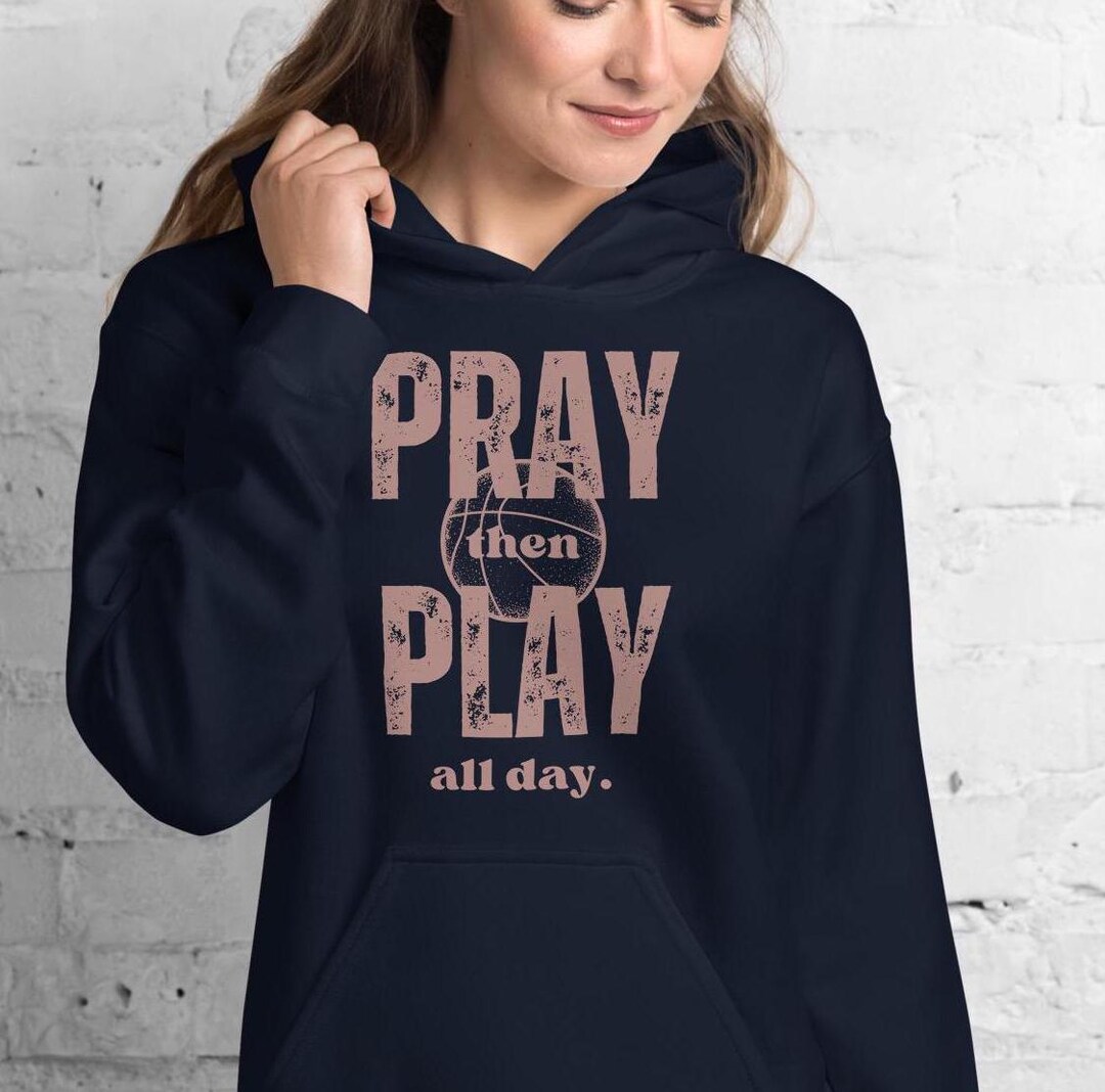 Pray Play Basketball Shirt, Game Day Basketball Sweatshirt, Basketball ...
