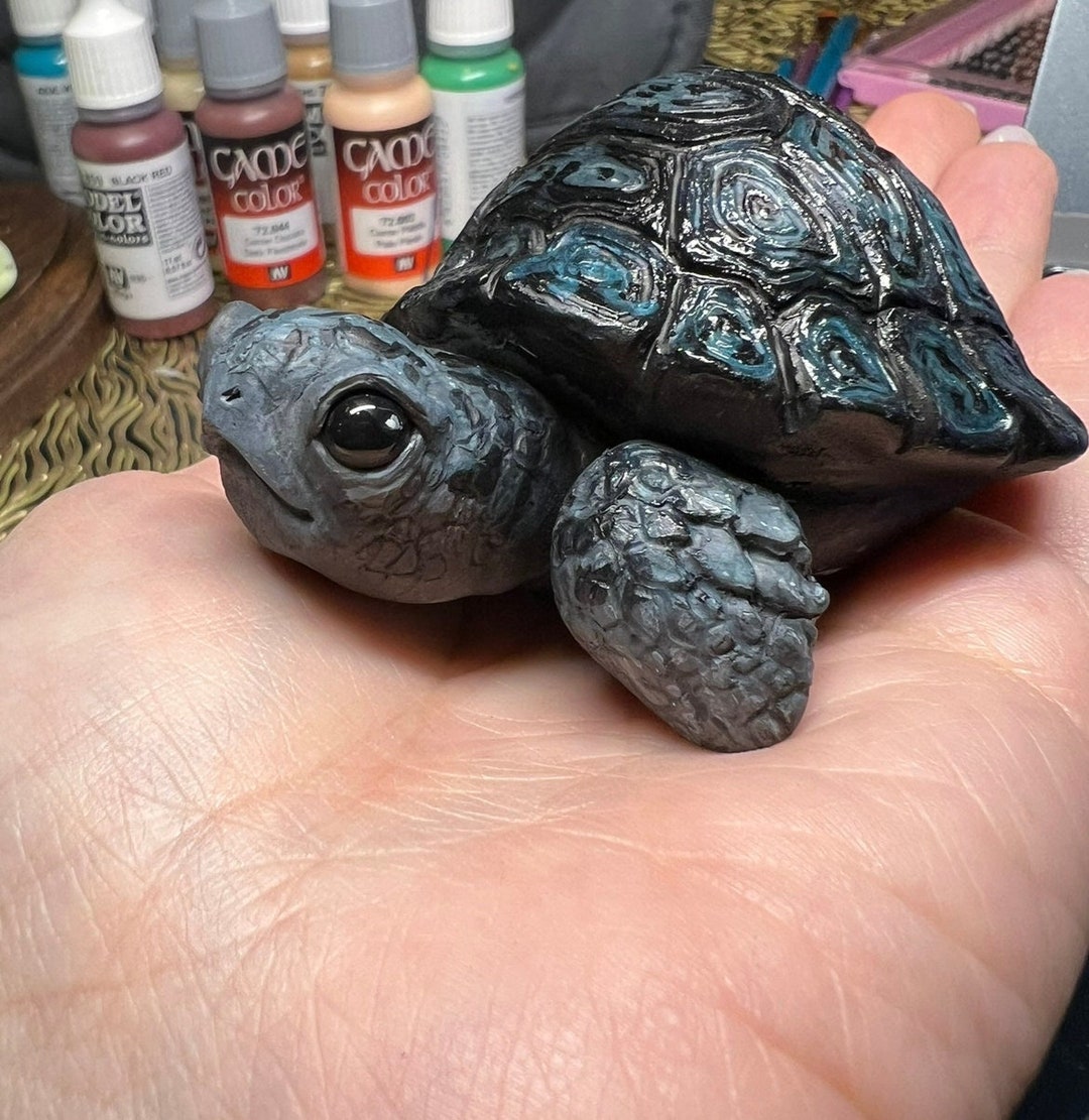Tortoise Turtle Art Clay Figure - Etsy