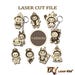 Labubu Keychain SVG 9 Engraving Templates, Cute Laser Cut File for Kids ...