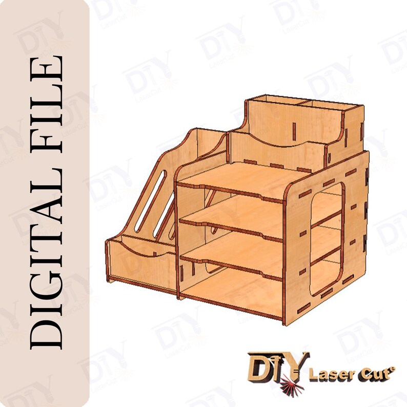 Desktop Drawer Organizer Laser Cut File Svg Glowforge Storage Organizer ...