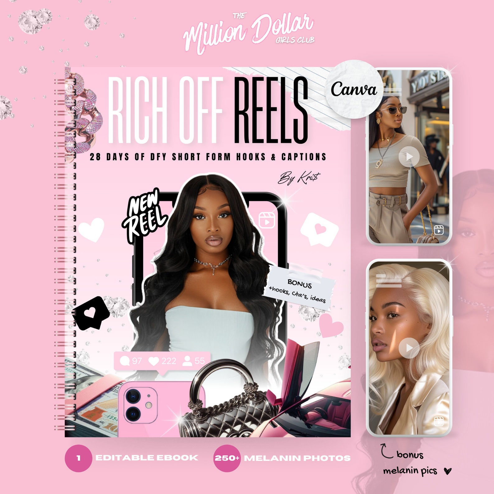 Rich off Reels 28 Done for You Hooks & Captions for Digital Marketing ...