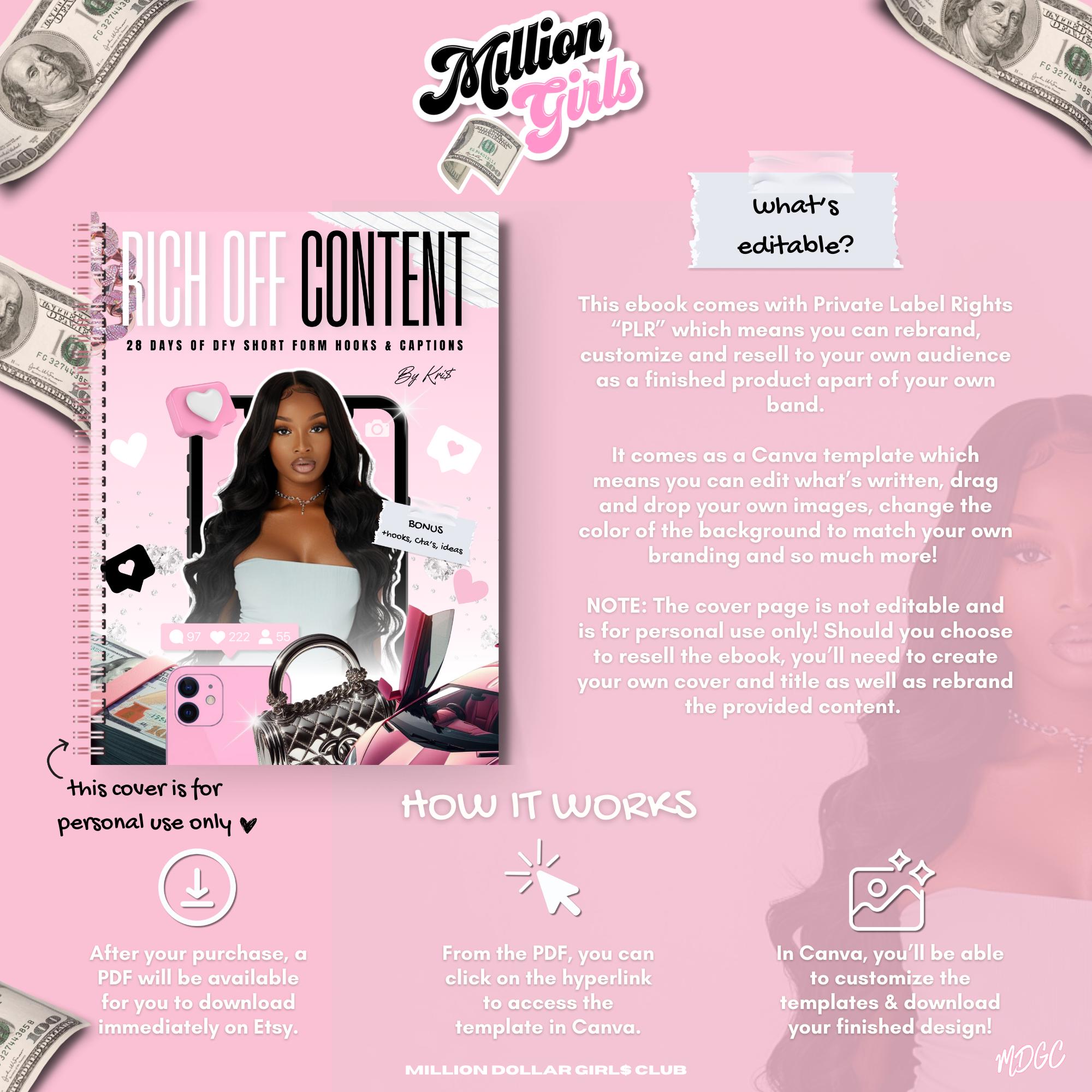 Rich off Content 28 Done for You Hooks & Captions for Digital Marketing ...