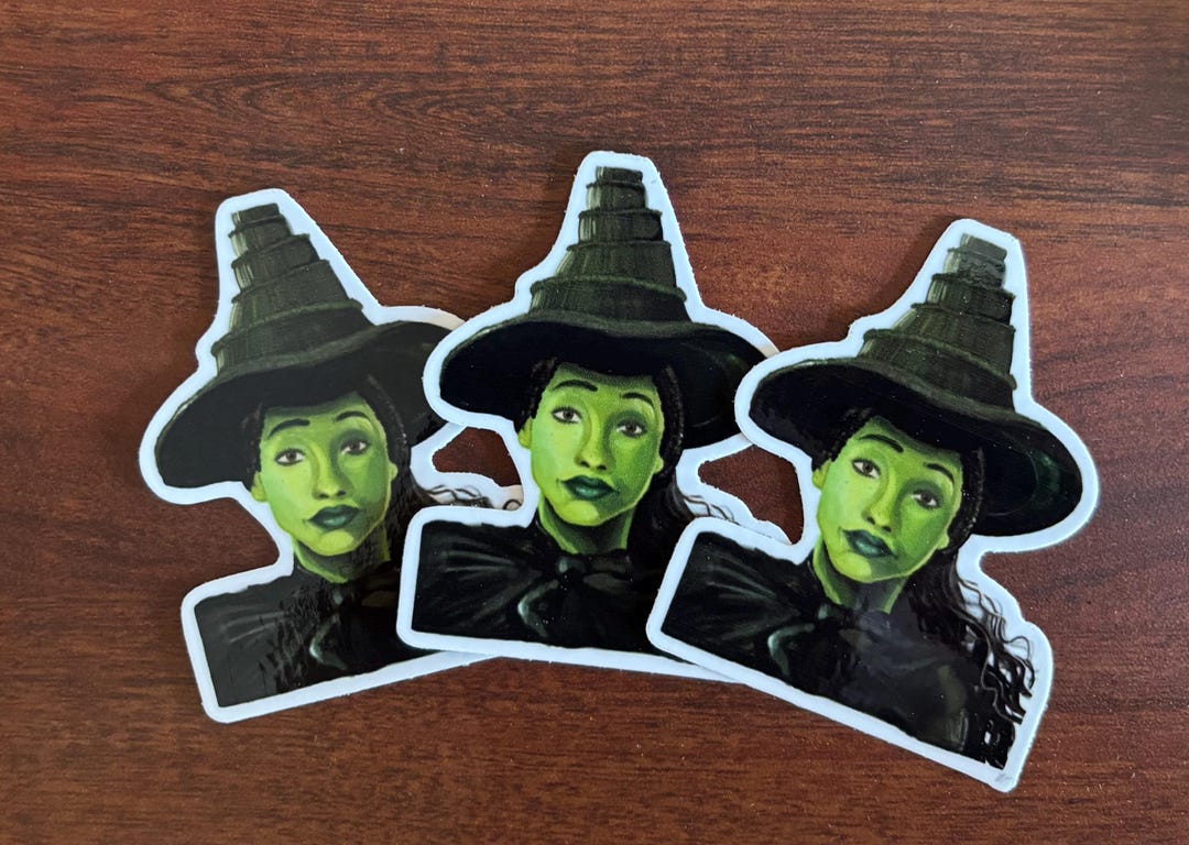 Elphaba Thropp Wicked || Cynthia Erivo || Glossy Vinyl Sticker || 3in ...