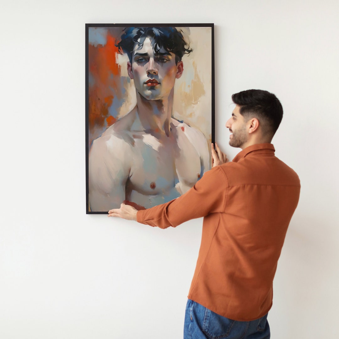 Evocative, Contemporary Art, Male Art, Emotional Portrait of a Man ...