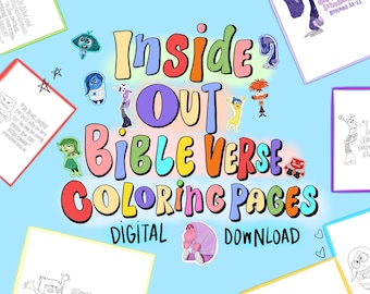 Inside Out Coloring Booklet for Kids | Printable Bible Verse Coloring ...