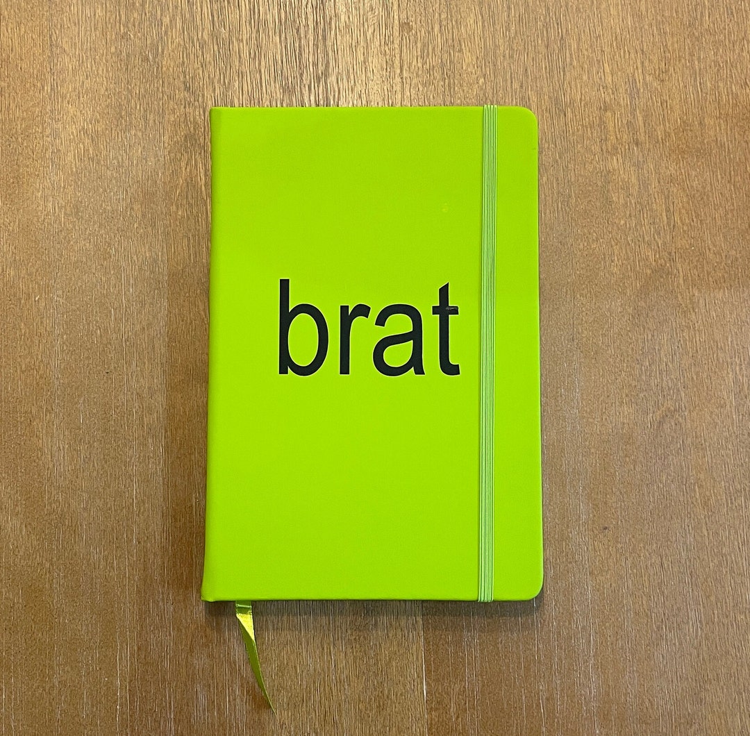 Charli XCX brat Green Journal/notebook - Etsy